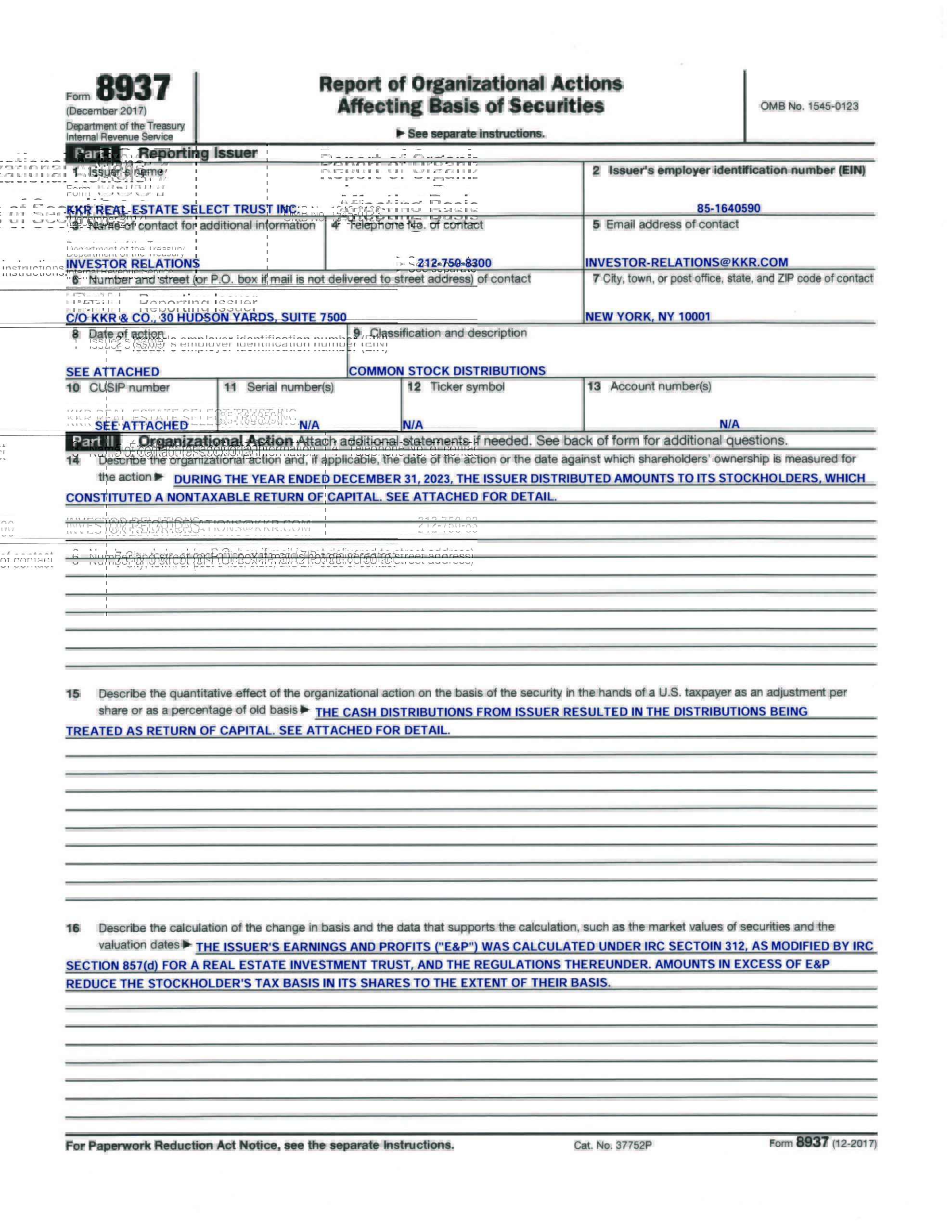 KKR – For Shareholders